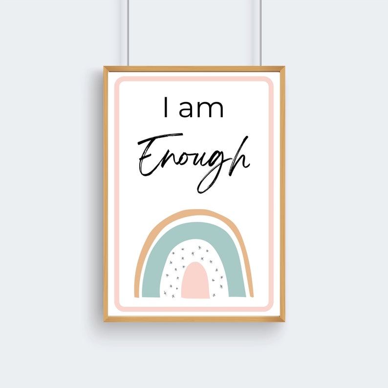 Positive Affirmation Station for the Classroom,boho Rainbow Decor ...