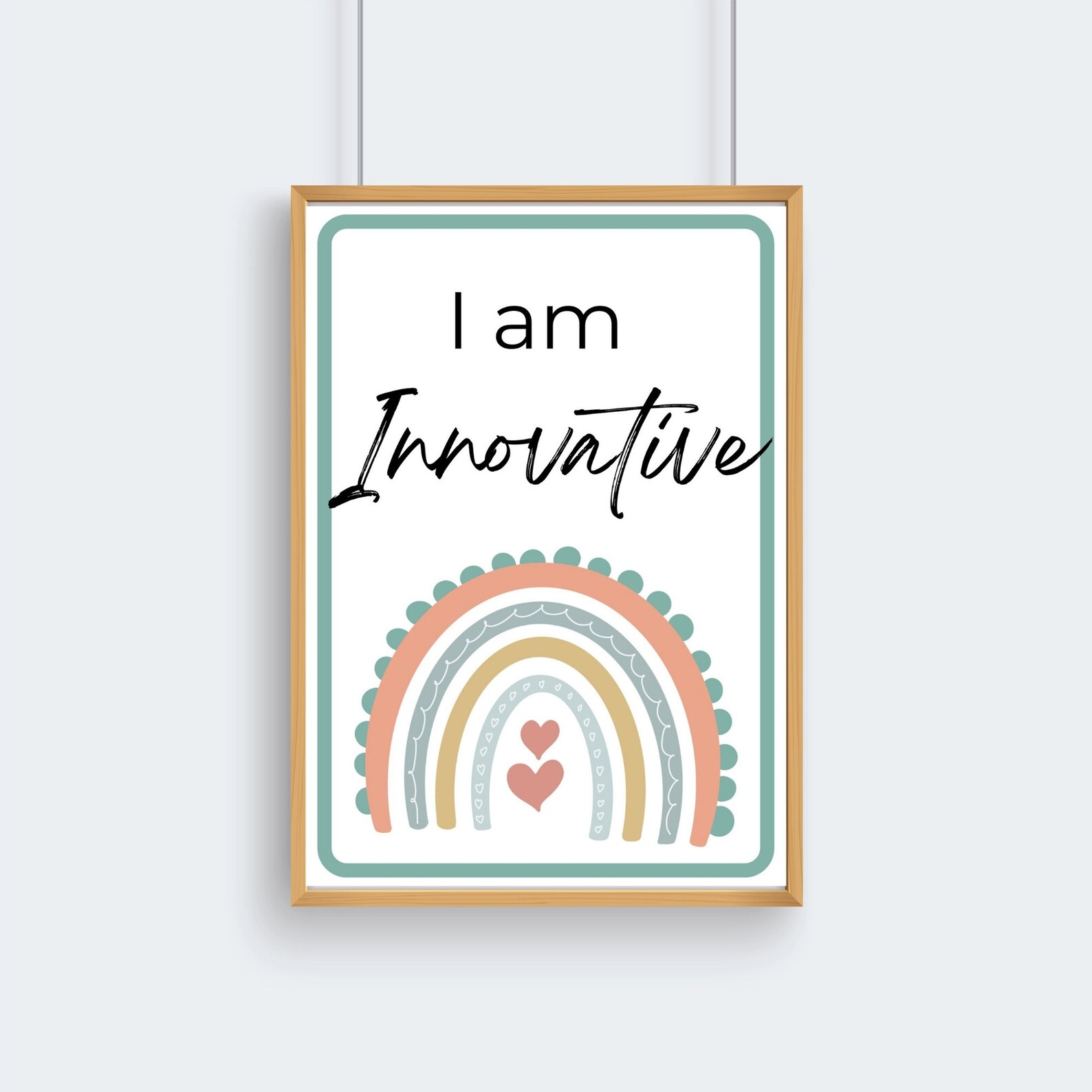 Positive Affirmation Station for the Classroom,boho Rainbow Decor ...