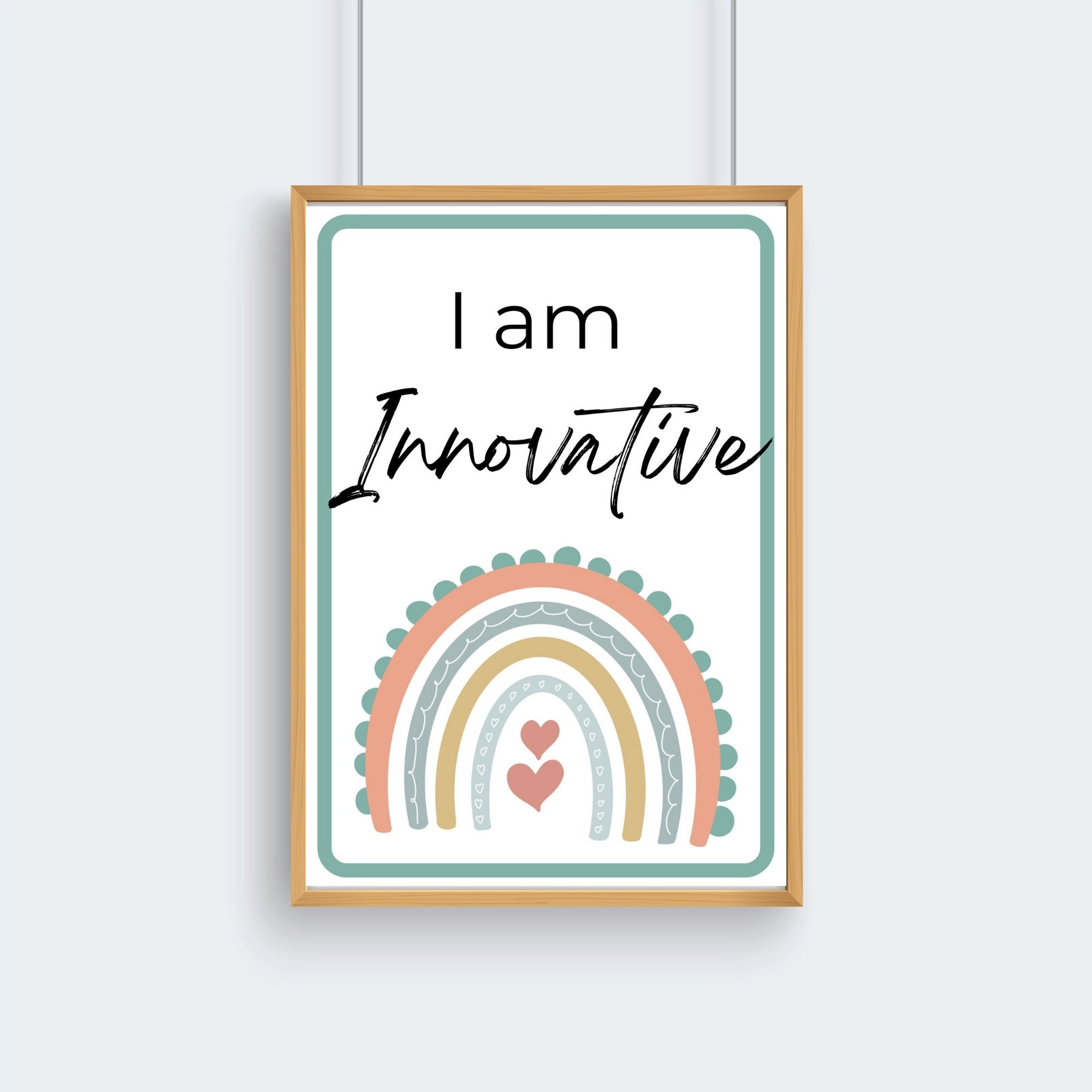 Positive Affirmation Station for the Classroomboho Rainbow - Etsy