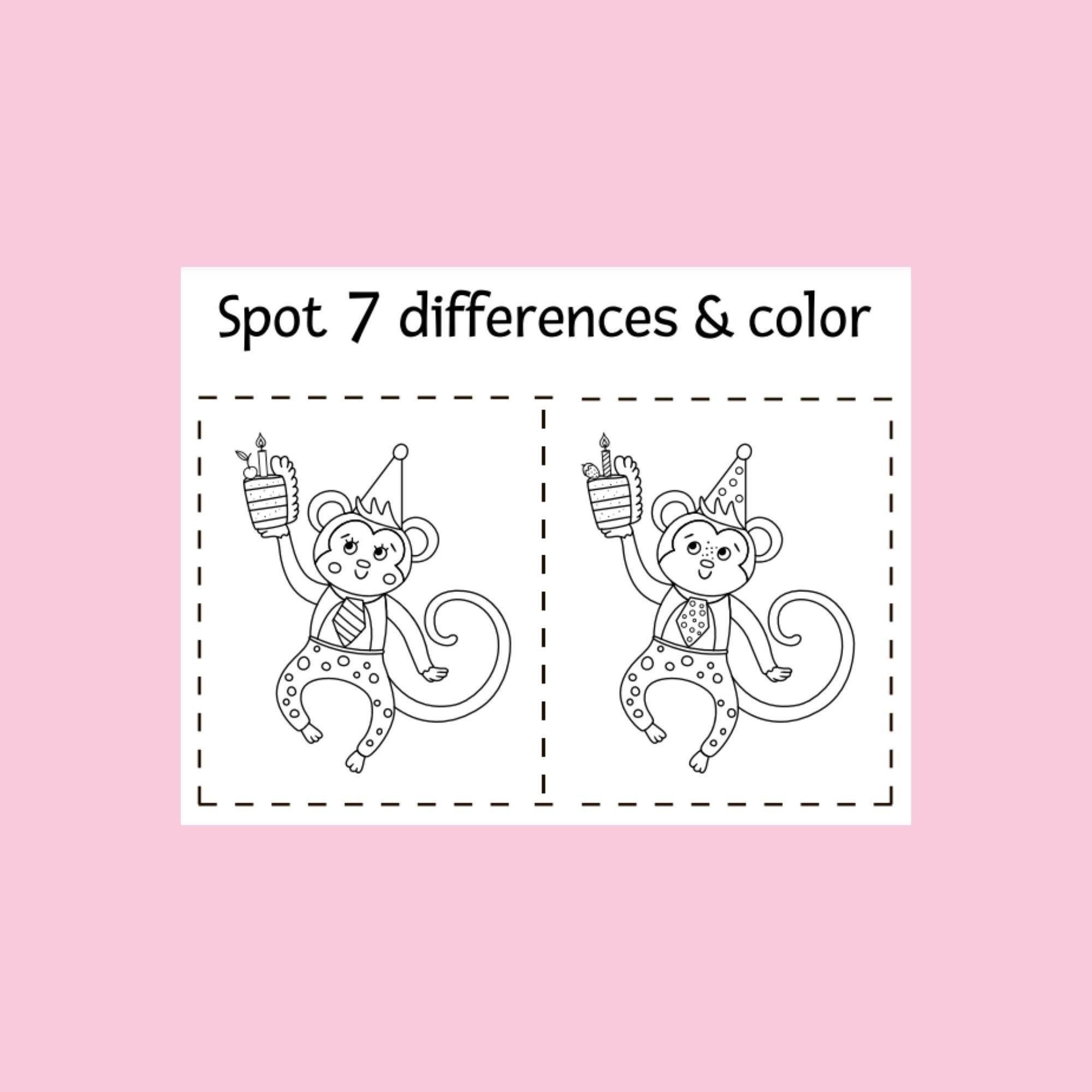 Birthday Colouring Games | Coloring Pages | Mazes | Spot the Difference ...