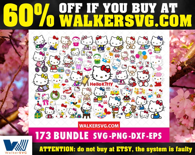 Hello Kitty Svg Hello Kittty Svg Hello Kittysvg Full Wrap | Etsy