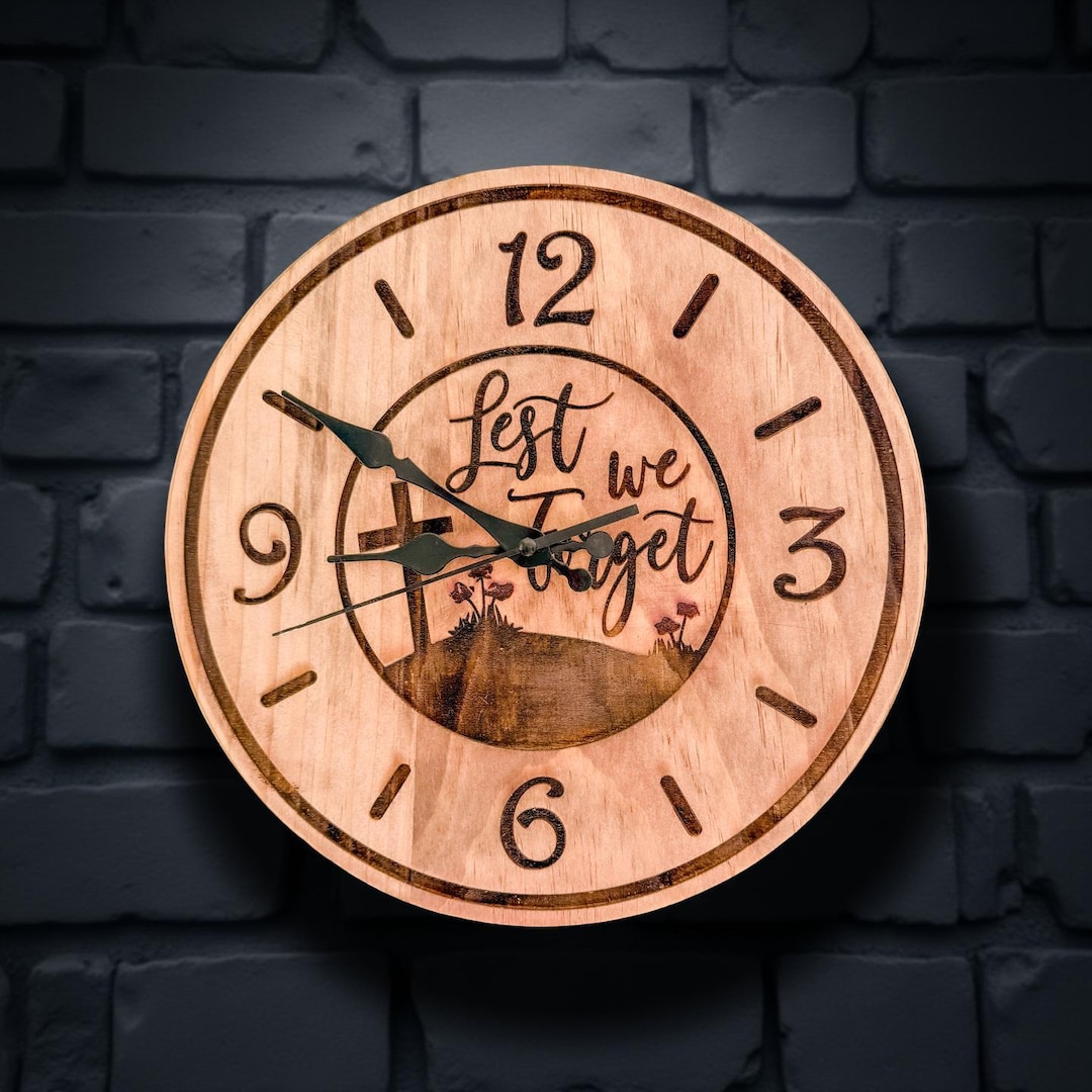 Remembrance Day Wall Clock - Etsy UK