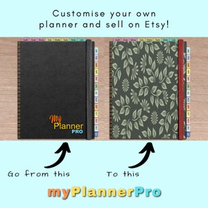 Digital Planner Editable Template With Hyperlinks Commercial Use Edit ...