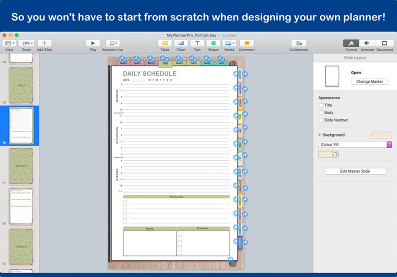 Editable Digital Planner Template With Hyperlinks Commercial Use ...