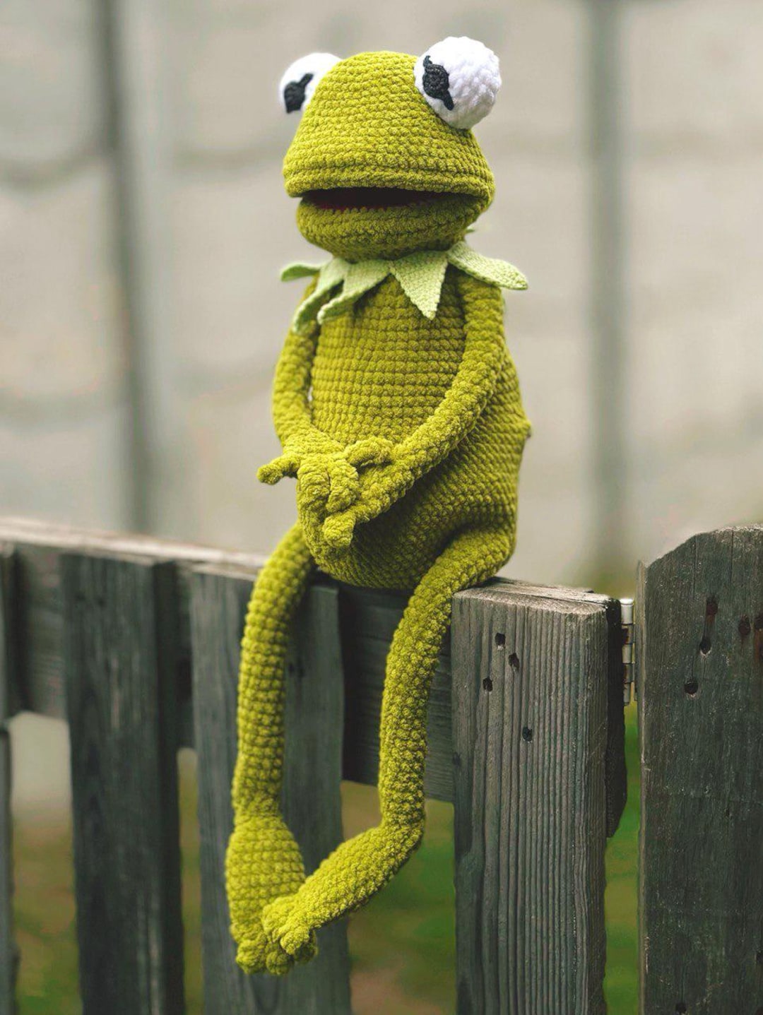 Kermit the Frog Pattern Amigurumi | Big Plush Frog Crochet Pattern With ...