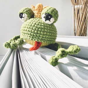 Frog Bookmark Amigurumi Toy Pattern / Frog Crochet Pattern - Amigurumi ...