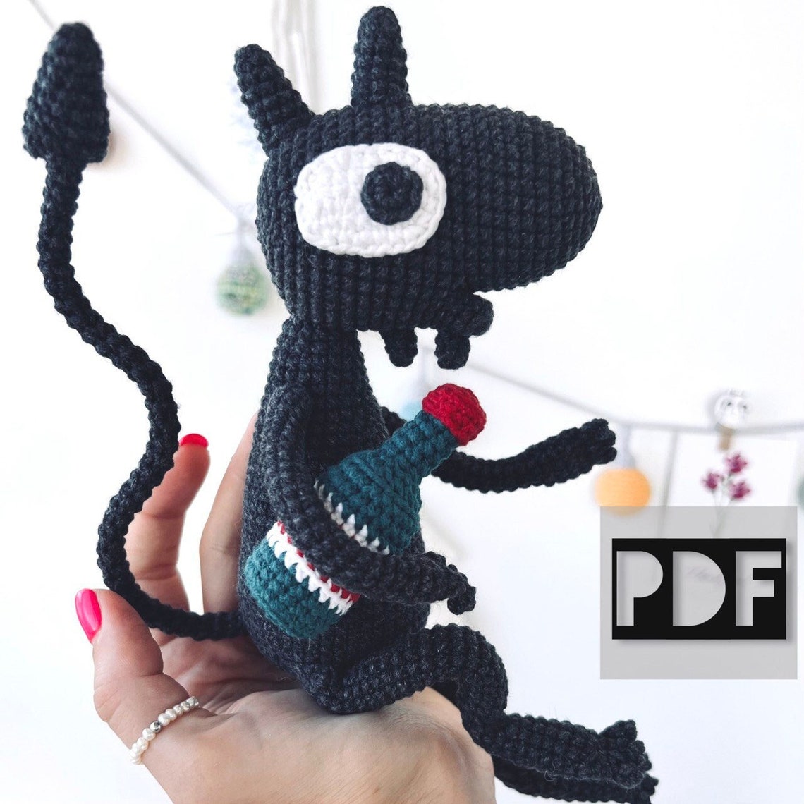 Luci the Demon Amigurumi Toy Pattern | Crochet Toy Pattern - Amigurumi ...