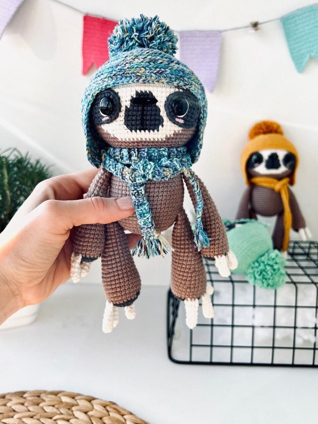 Simon the Sloth Amigurumi Toy Pattern | Sloth Crochet Toy Pattern ...