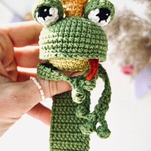 Frog Bookmark Amigurumi Toy Pattern / Frog Crochet Pattern - Amigurumi ...
