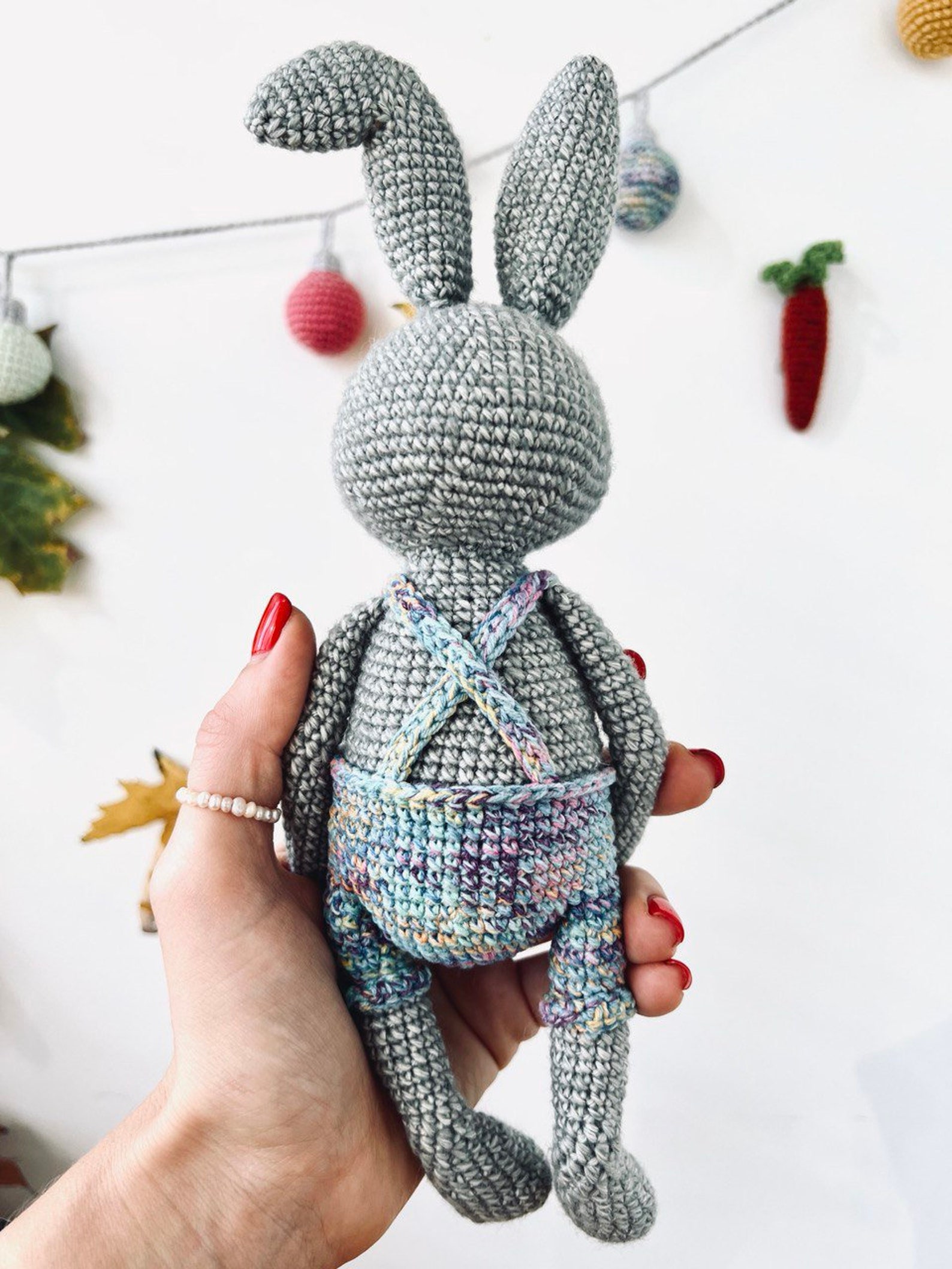 Ike the Bunny Amigurumi Toy Pattern Bunny Crochet Toy - Etsy