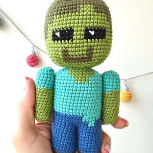 Steve and Zombie Minecraft Amigurumi Pattern / Minecraft Toys Crochet ...