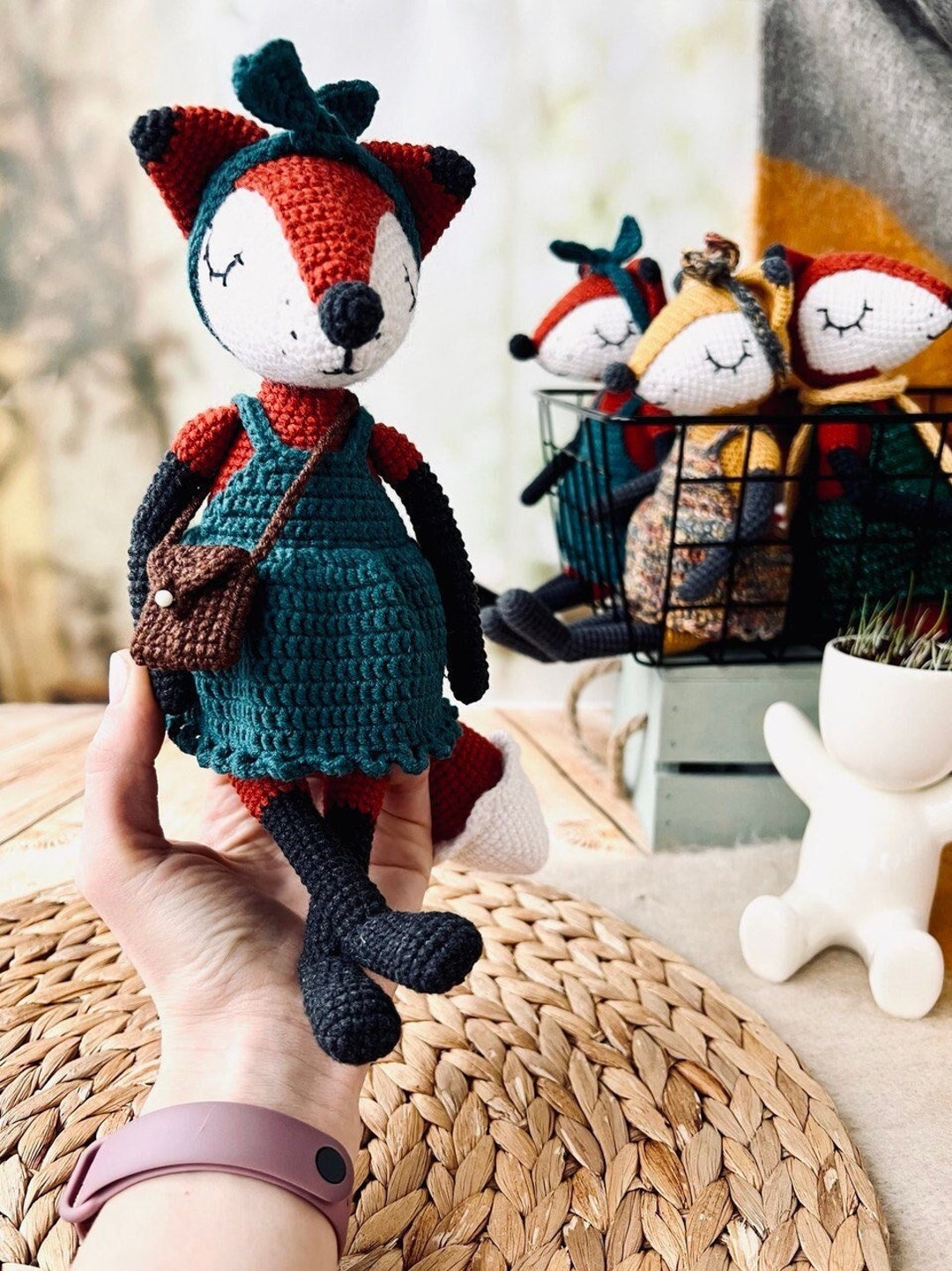 Lulu the Fox Amigurumi Toy Pattern | Fox Crochet Toy Pattern ...