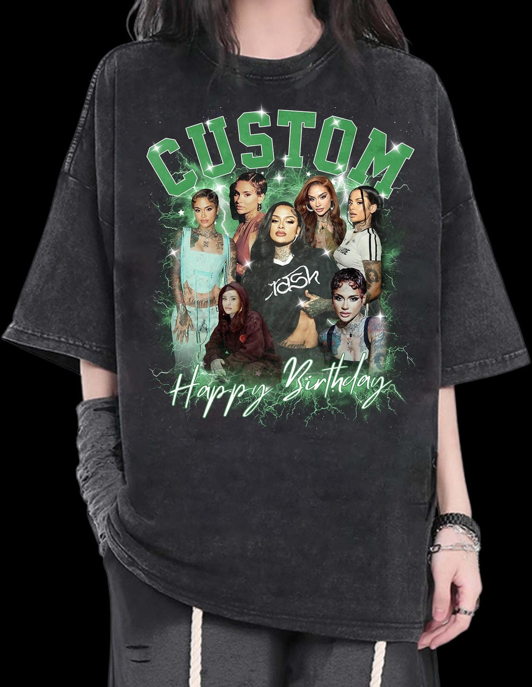 Personalized Bootleg Photo Shirt, Custom Girlfriend Shirt, Photo ...