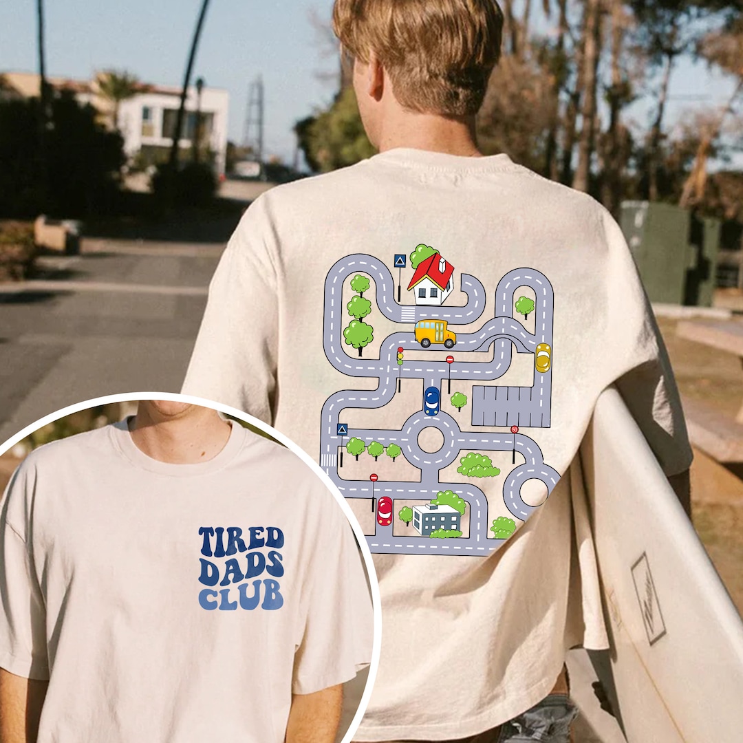 Tired Dads Club Shirt, Racing Shirt for Dad,race on Dad's T-shirt,mat ...