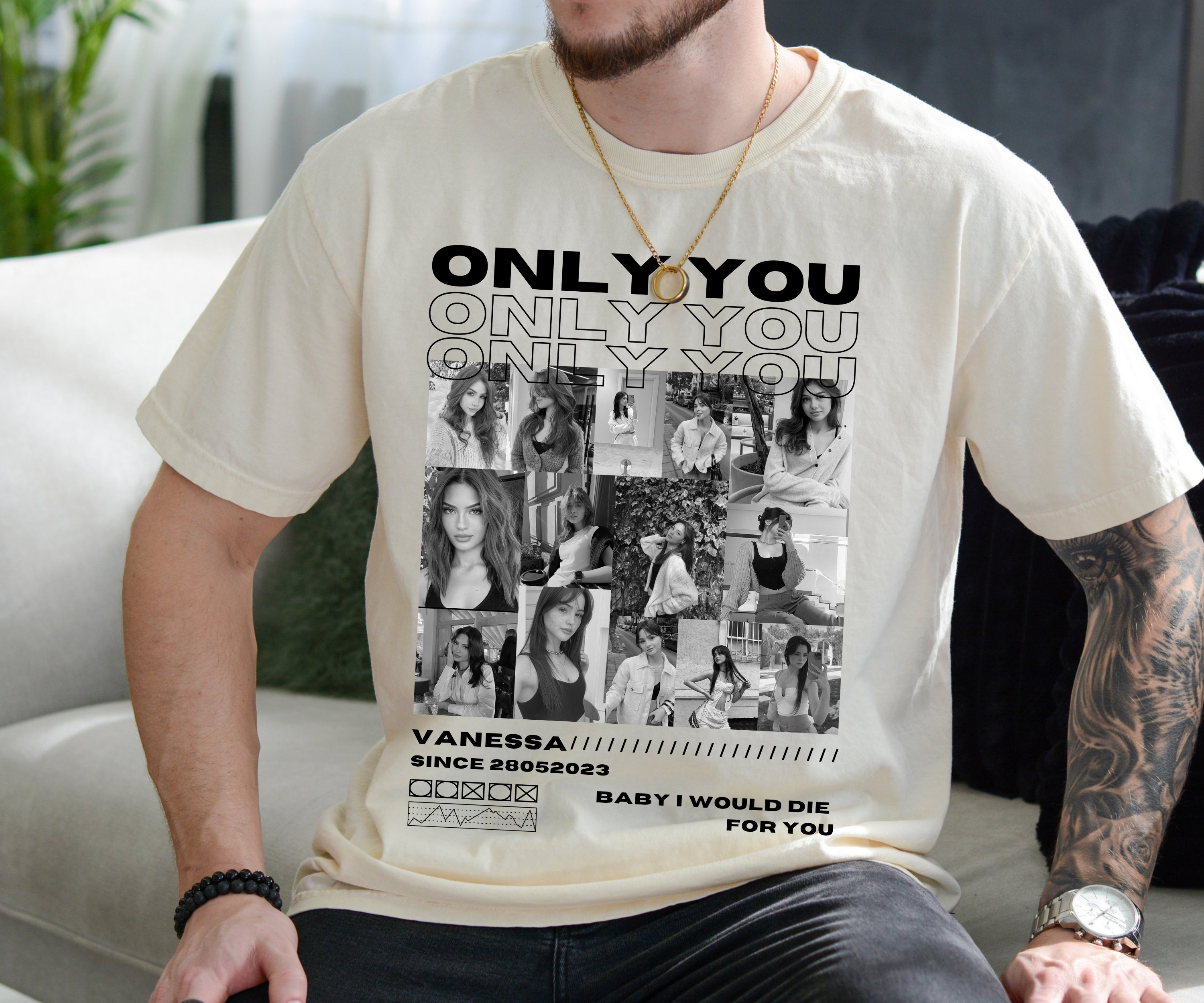 Only You Shirt, Only You Photo Shirt, Boyfriend Shirt, Girlfriend ...