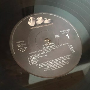 Nirvana Nevermind Vinyl LP Germany 1991 First Press Rare Kurt Cobain - Etsy