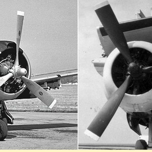 T28 Trojan Fighter Bomber Prop Airplane Propeller Aviation High Polish ...