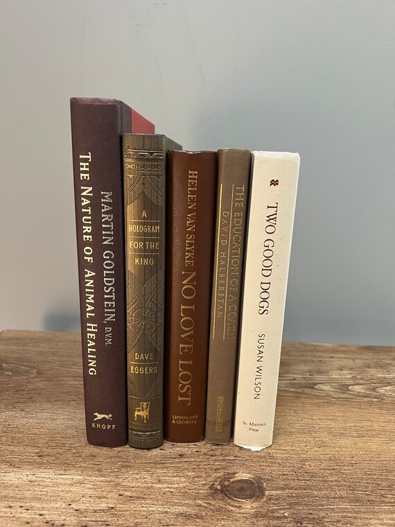 Neutral Colored Book Collection / Shelf Decor - Etsy