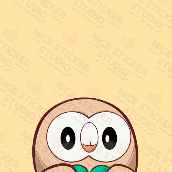 Rowlet Stickers - Etsy