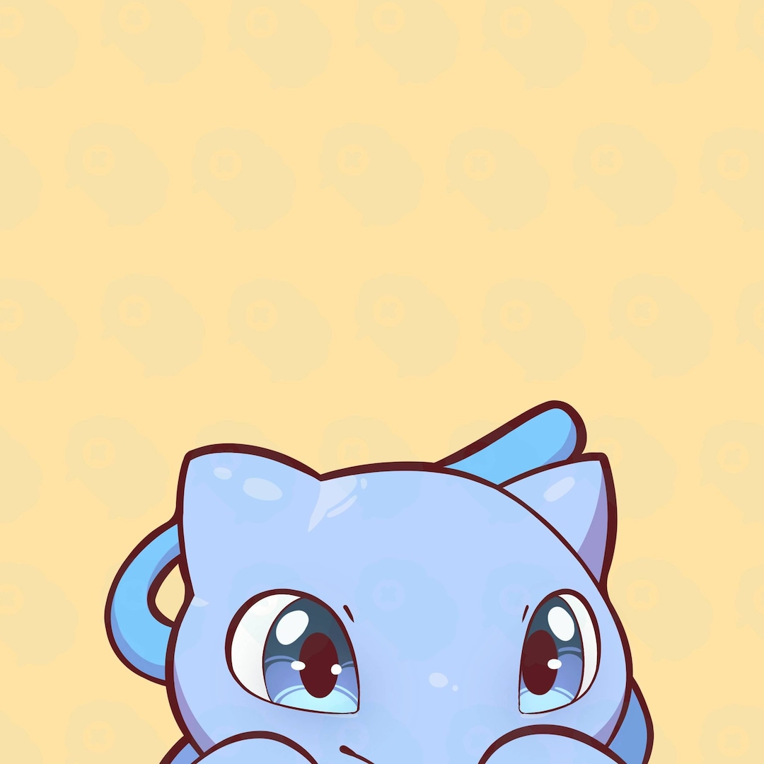 Shiny Mew Pokemon Peeker Sticker - Etsy