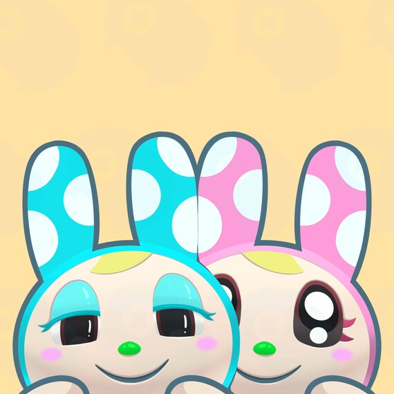 Francine and Chrissy Animal Crossing Peeker Sticker Decal - Etsy