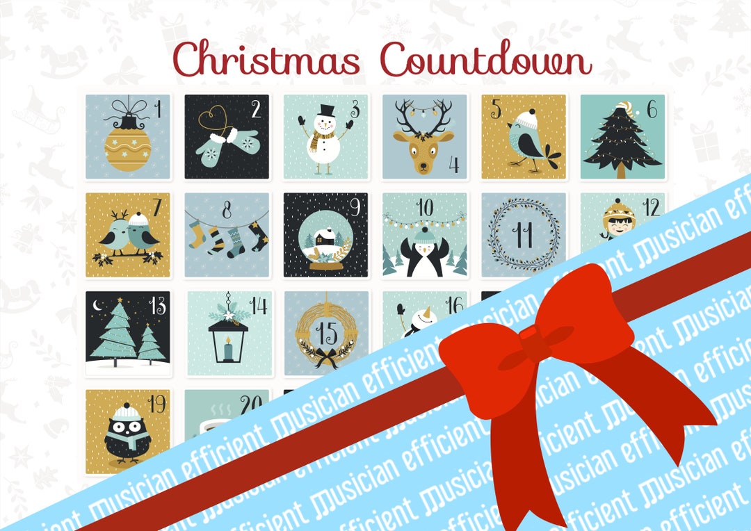 Christmas Advent Calendar for Music Students, Piano Students, Piano ...