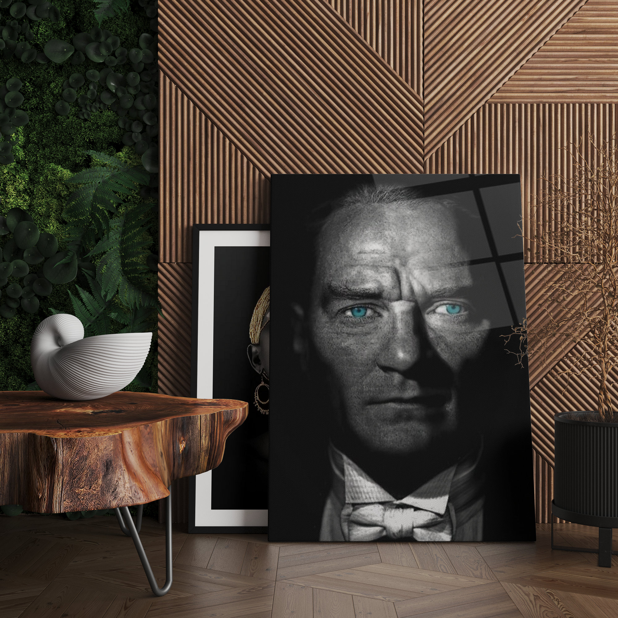 Mustafa Kemal Ataturk Glass Painting Leader Soldier Frame - Etsy