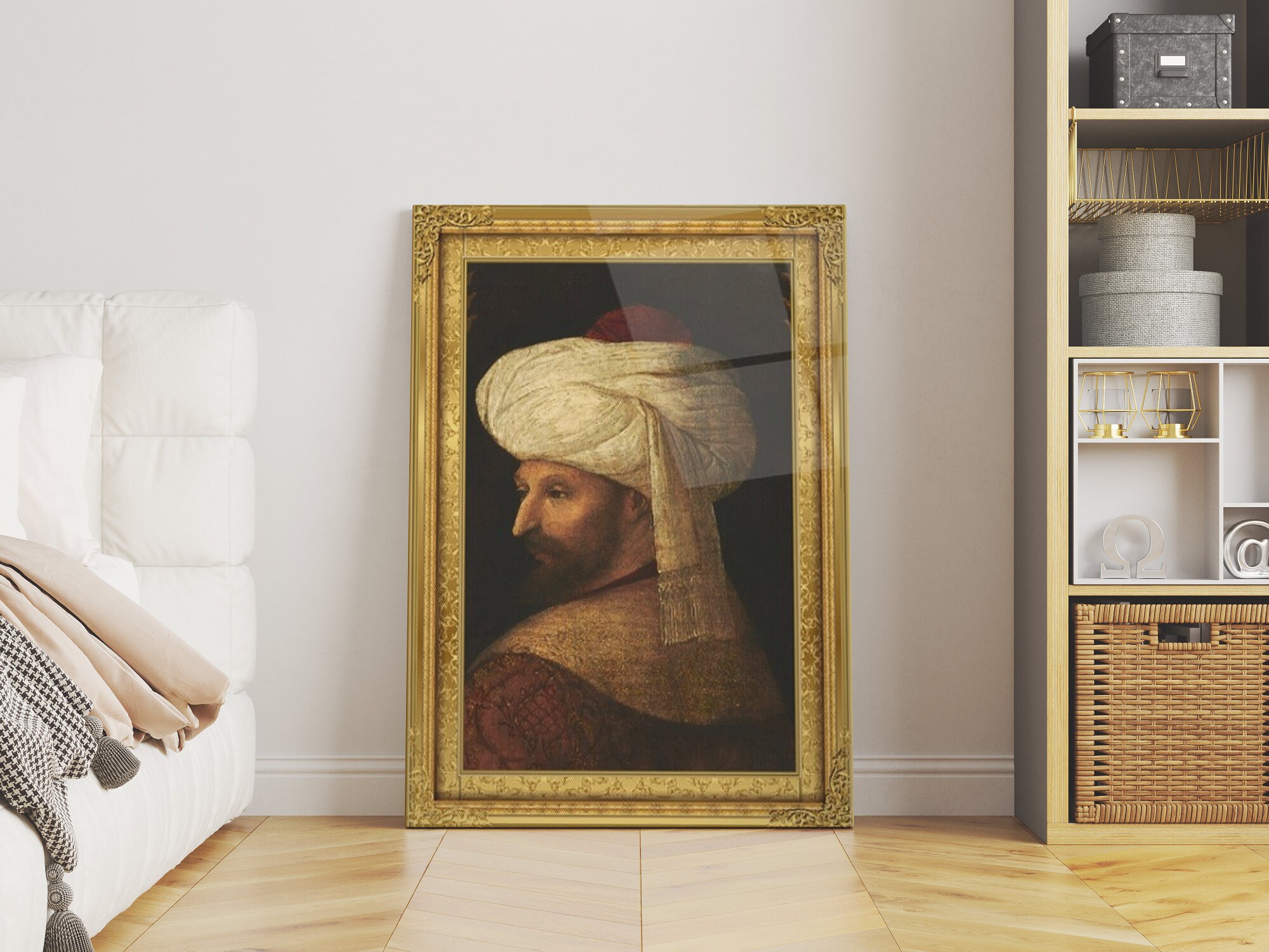 Fatih Sultan Mehmet Glass Painting Ottoman Empire Frame - Etsy