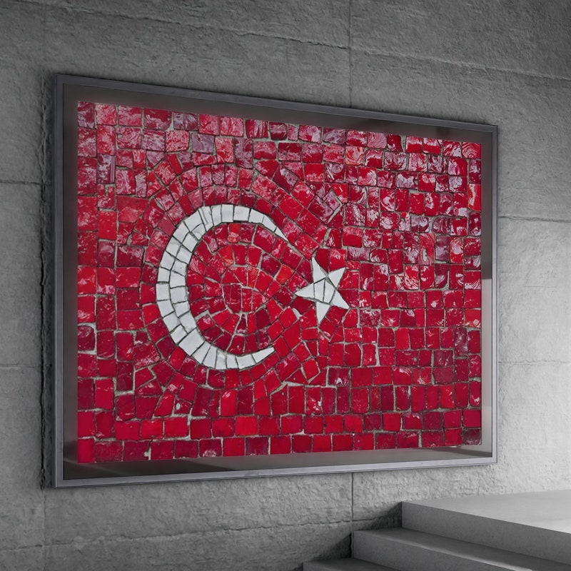 Turkish Flag Wall Art - Etsy