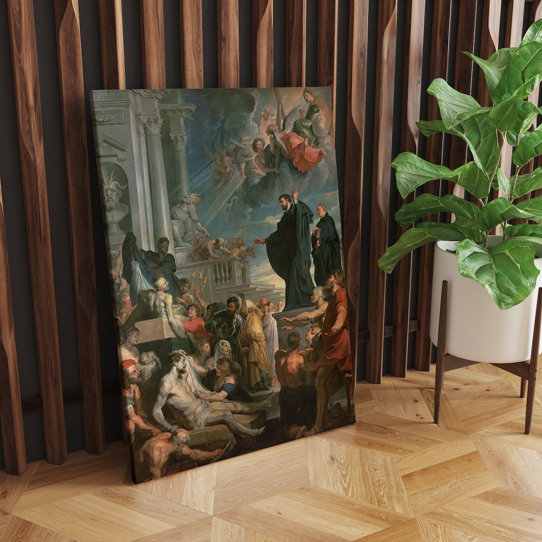 Peter Paul Rubens saint Francis Xavier Church Canvas, Frame Option ...