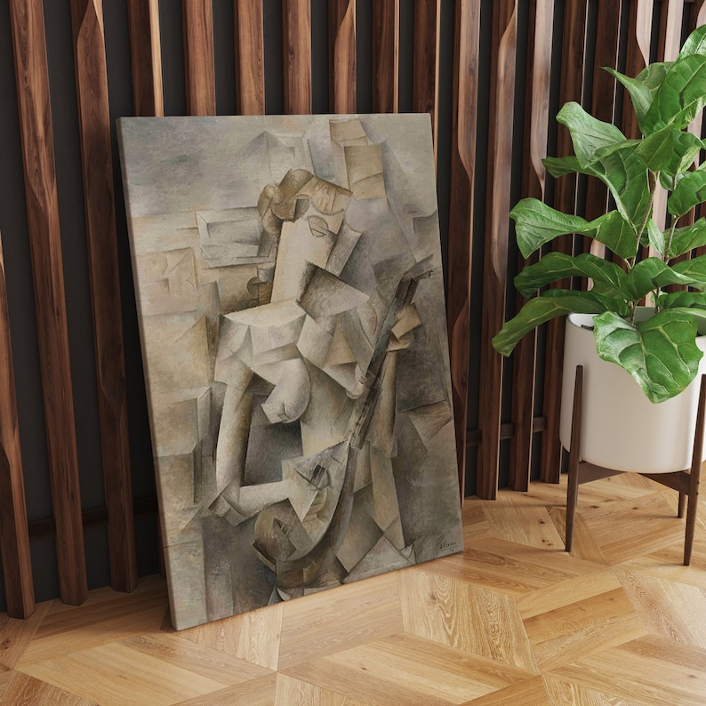Pablo Picasso Girl With Mandolin Canvas Painting Frame - Etsy