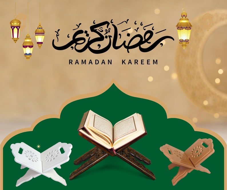 Laser Cut Book Stand SVG | Quran Rehal, Cookbook Holder | Glowforge ...
