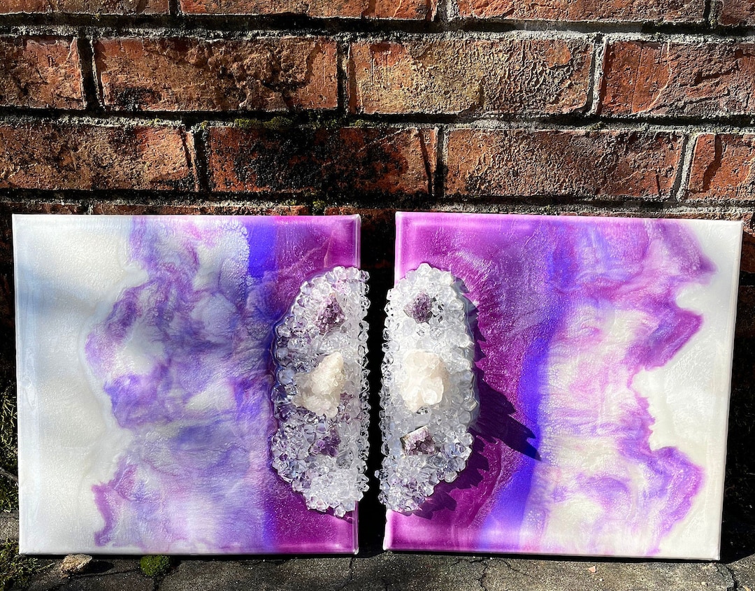 Quartz Epoxy Resin Crystal Canvas - Etsy
