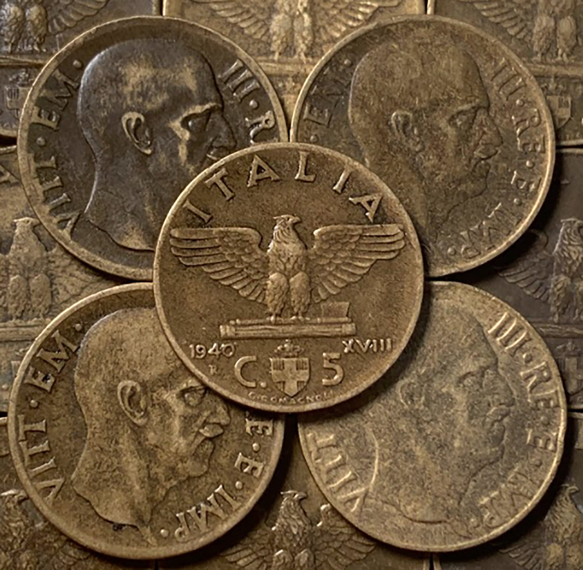 Italian Fascist 5 Centesimi Coin | Etsy