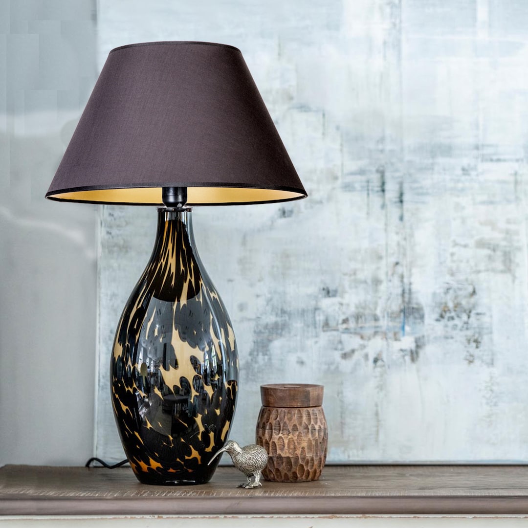 Signature Home Collection Table Lamp Made of Spotted Glass - Etsy