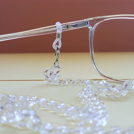 Clear Plastic Glasses Chain - Gem
