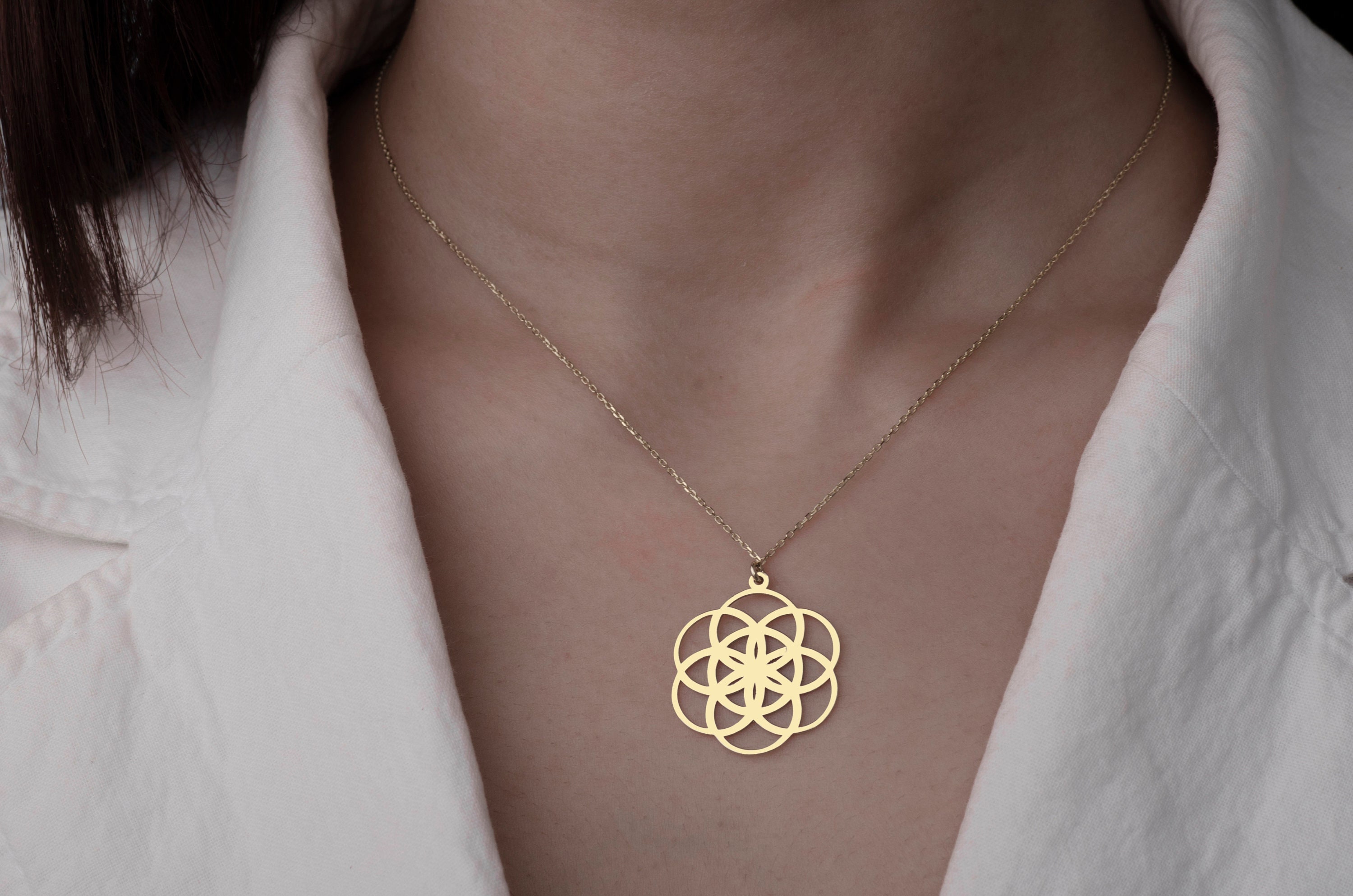 Flower Symbol Of Life Pendant