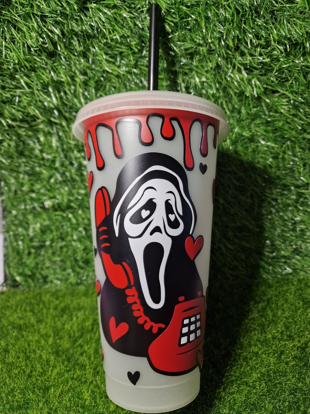 Glow in the Dark Scream Inspired Cold Cup in Red - Etsy