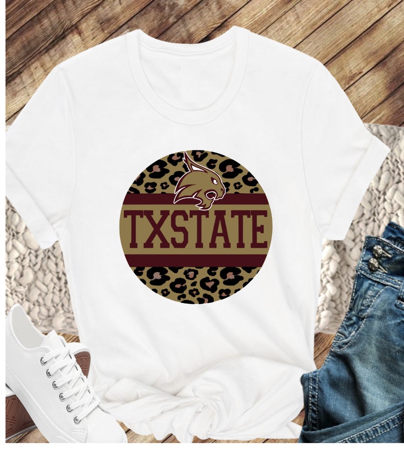 Texas State Univ Logo Tshirt - Etsy