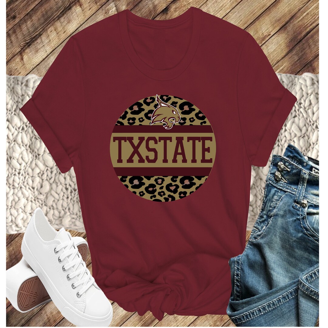 Texas State Univ Logo Tshirt - Etsy