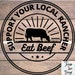 Rancher: Eat Beef Support Your Local Rancher - Etsy