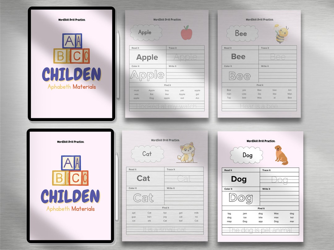 Alphabet Printable Worksheets and Handwriting Practice Bundle | Letter ...