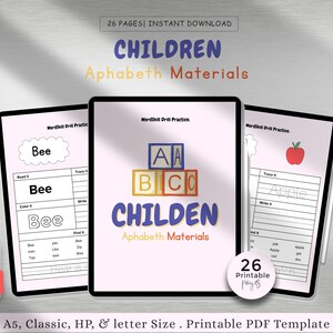 Alphabet Printable Worksheets and Handwriting Practice Bundle | Letter ...