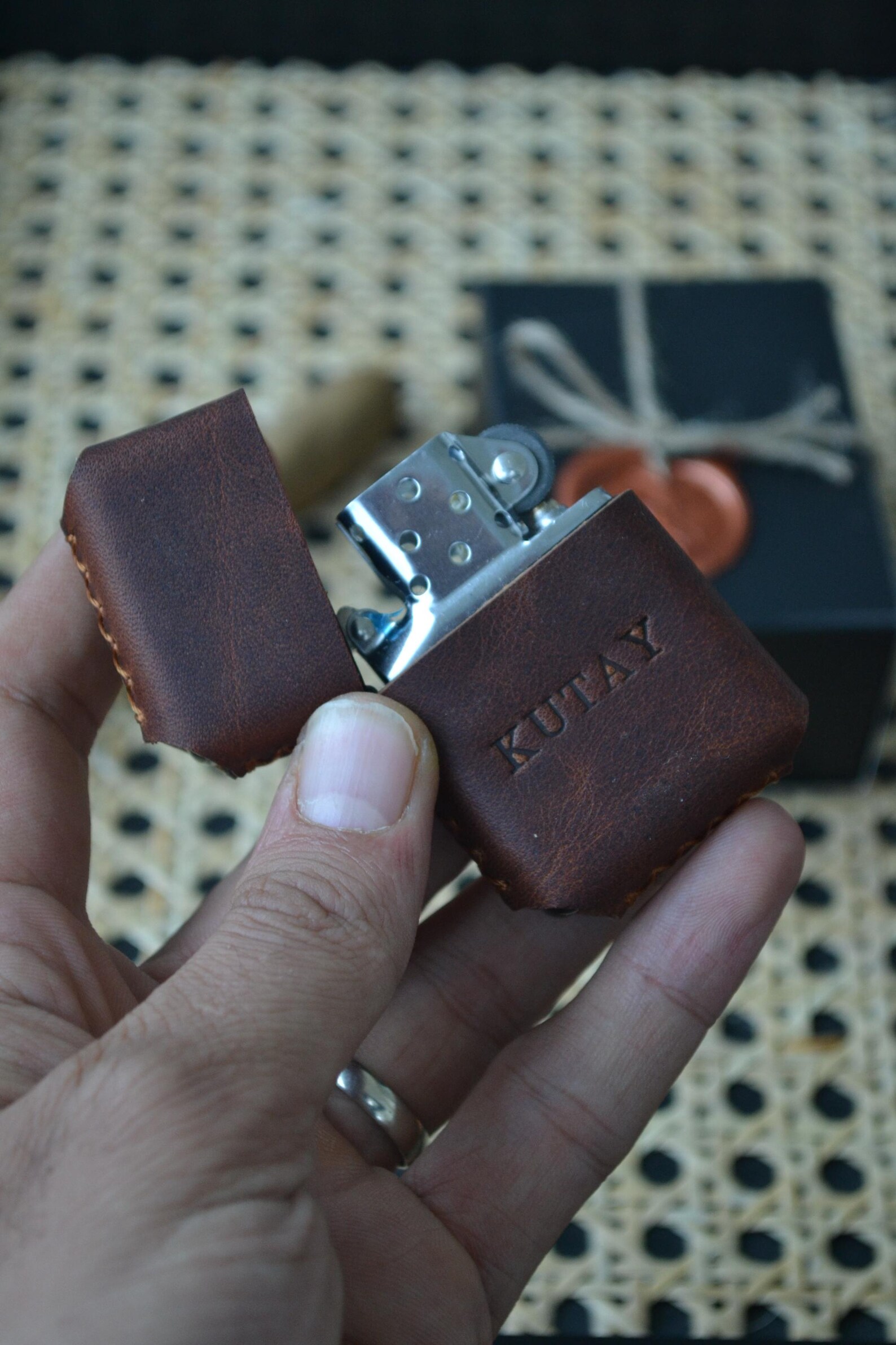 Personalized Leather Zippo Case, Leather Zippo Cover, Unique Gift for ...