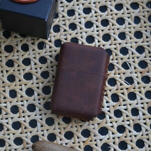 Personalized Leather Zippo Case, Leather Zippo Cover, Unique Gift for ...
