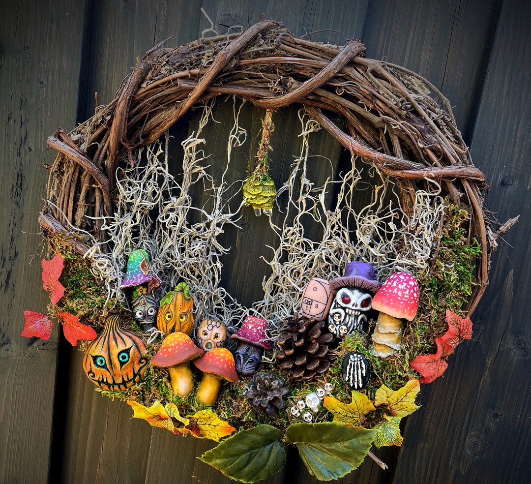 Goblincore Wreath, Mythical Creatures Decor, Cottagecore Decor, Witchy ...