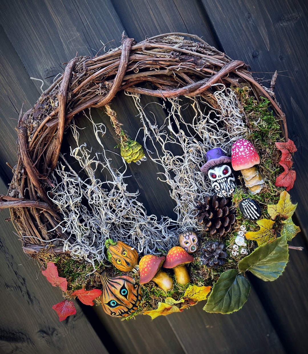 Goblincore Wreath, Mythical Creatures Decor, Cottagecore Decor, Witchy ...