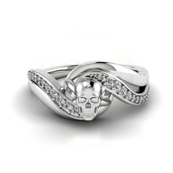 Skull Wedding Ring - Etsy