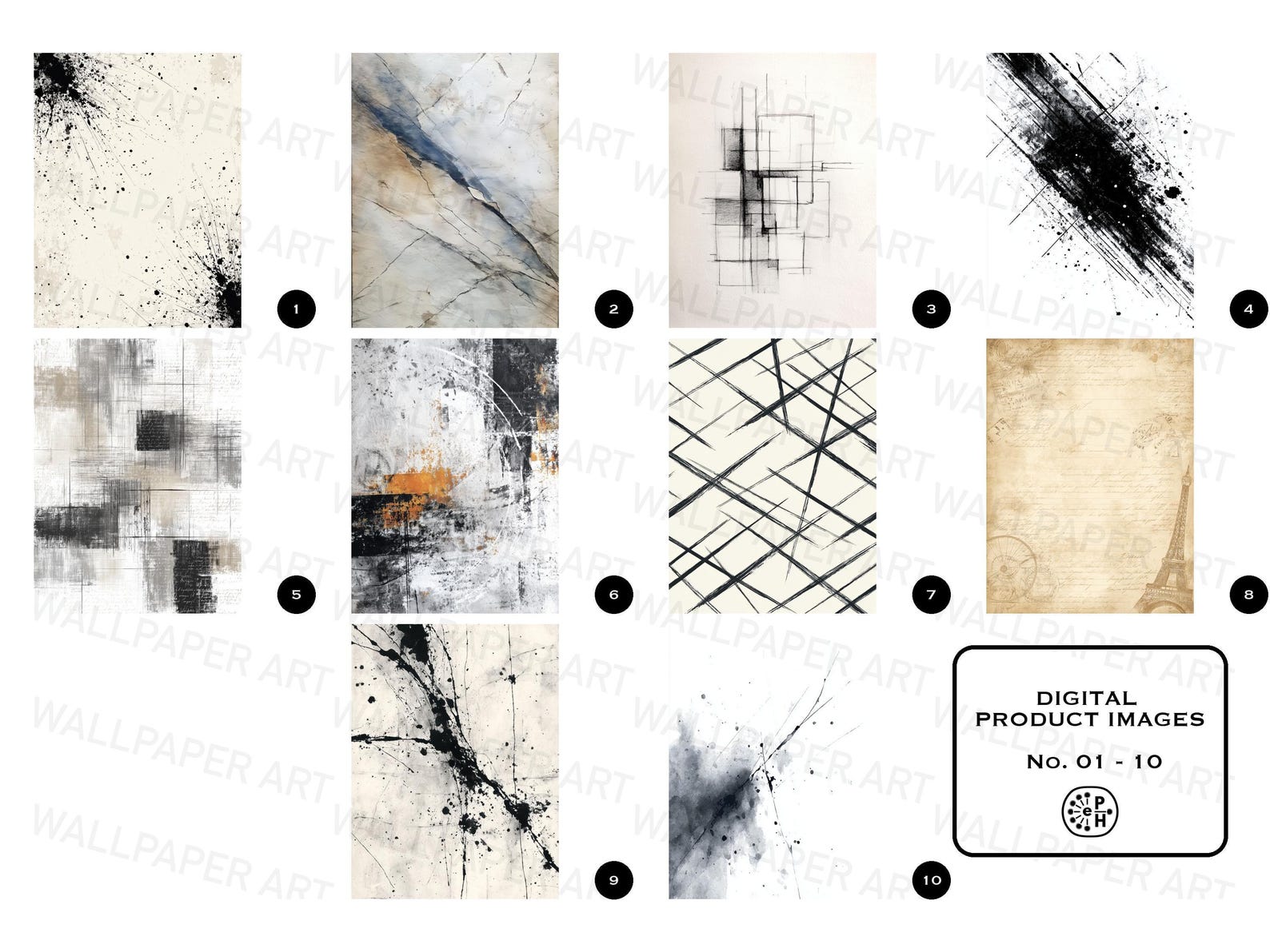 Textless Grunge Sketch Printable Background for Junk Journals and ...