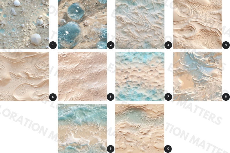 Sand Beach, Digital Junk Journal Background, Sand and Sea Collage ...